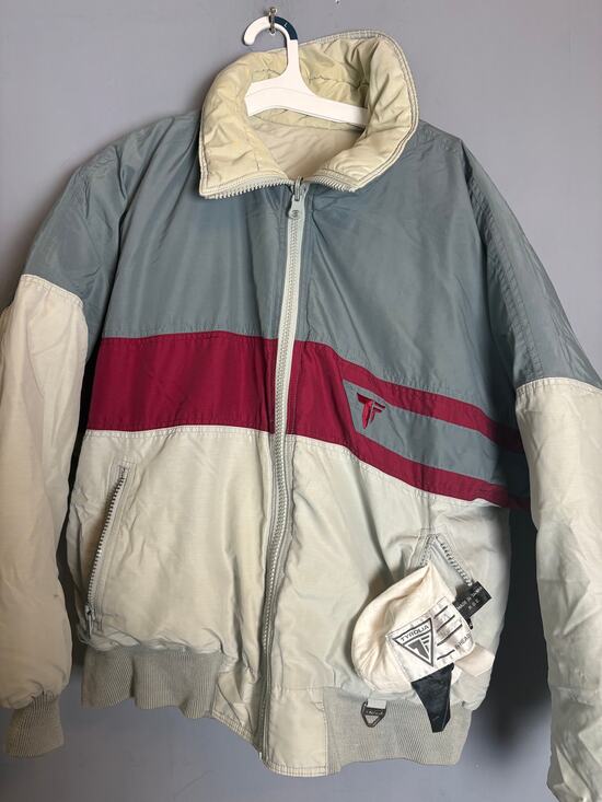 Tyrolla | Jackets & Coats | Tyrolla Reversible Coat Gray Cream ...